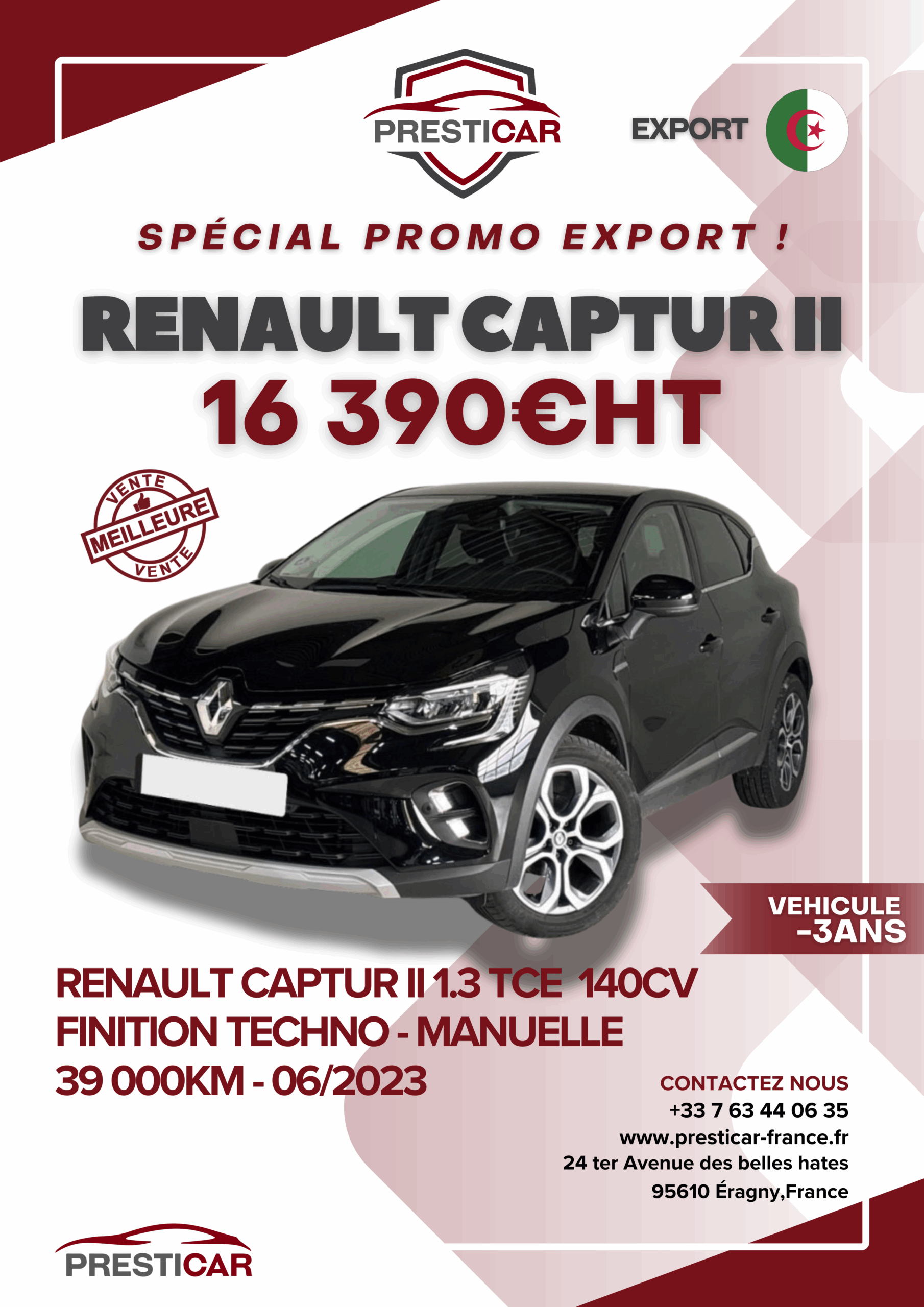 Véhicule Occasion - Presticar Export