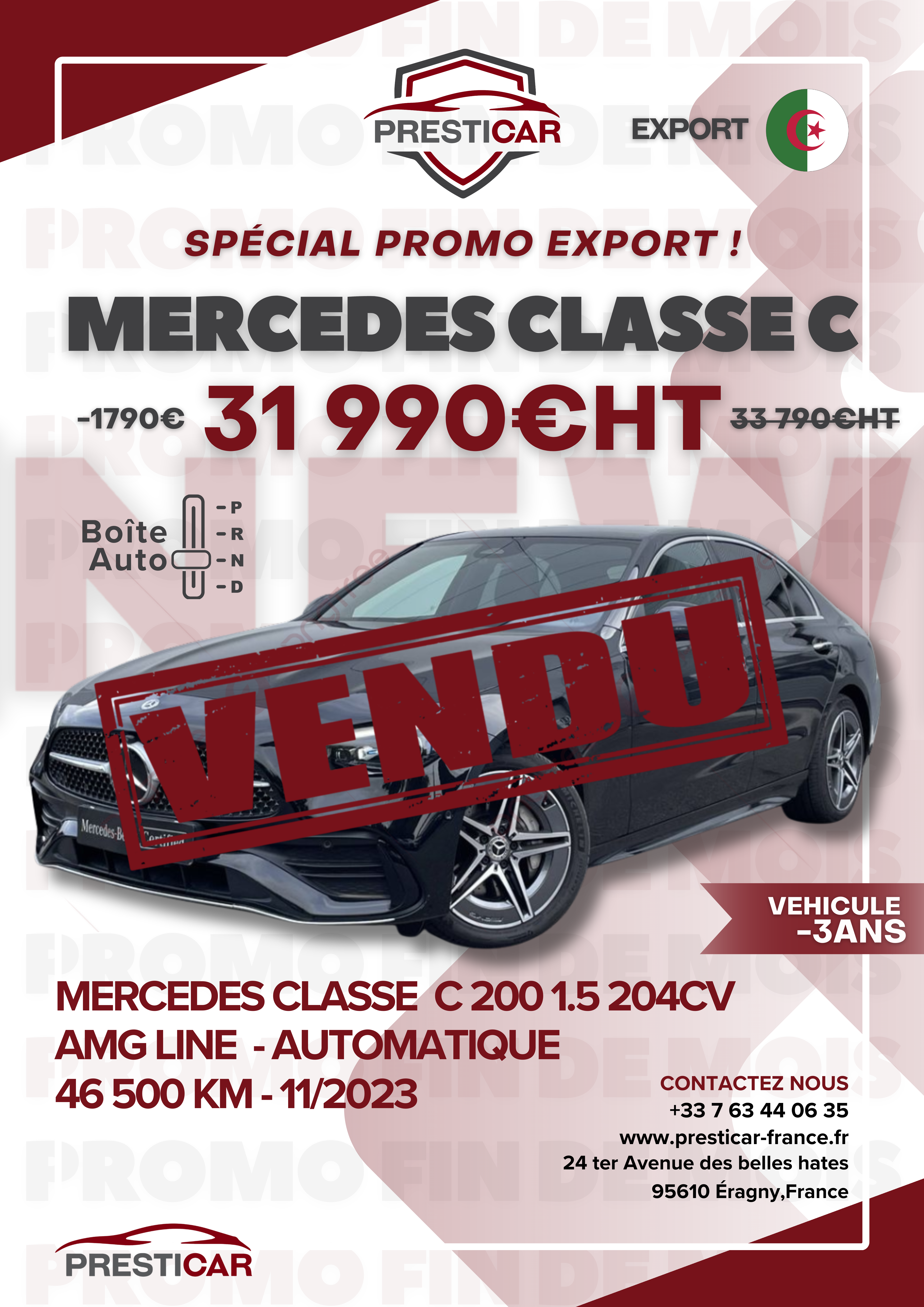 Véhicule Occasion - Presticar Export