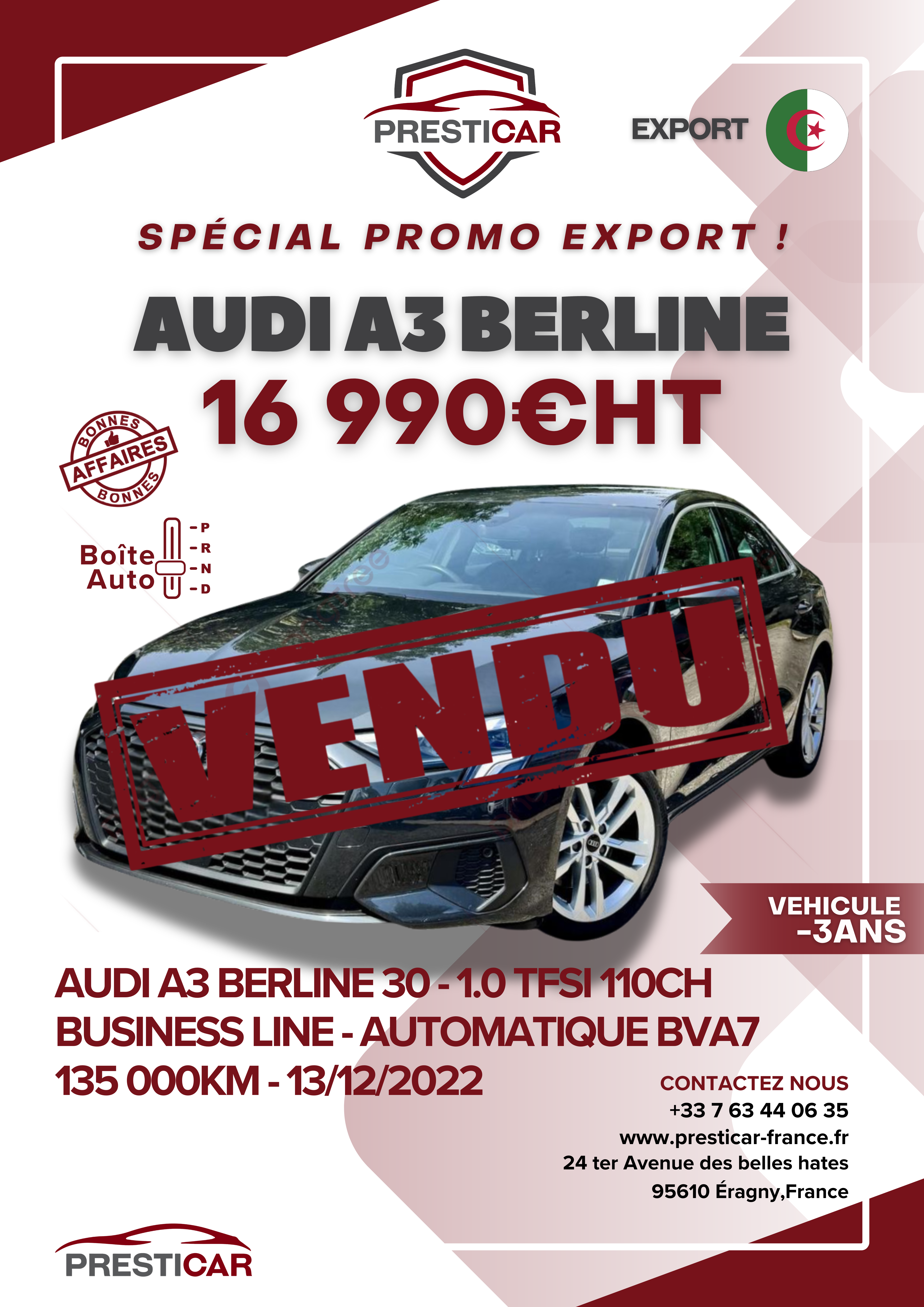 Véhicule Occasion - Presticar Export