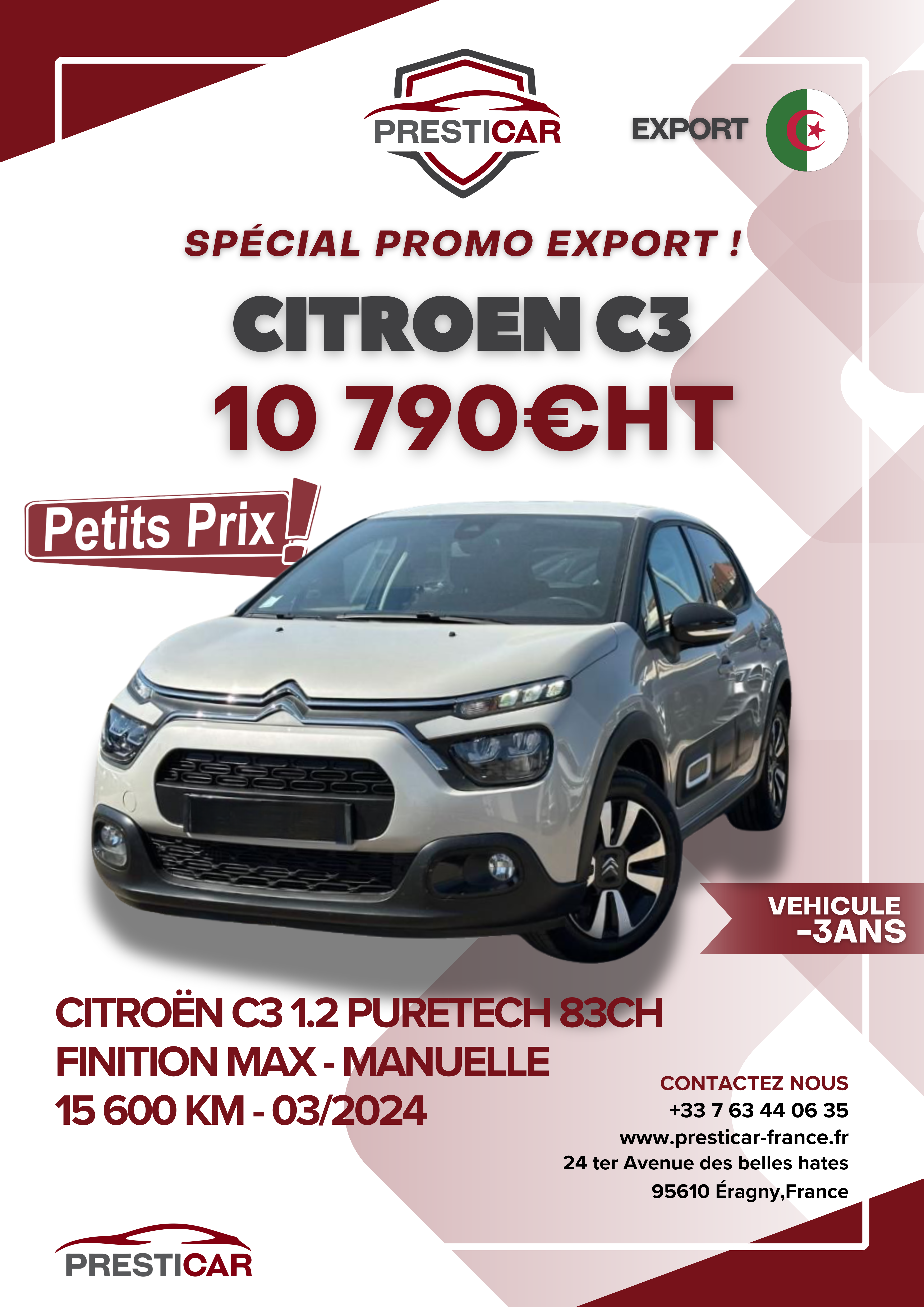 Véhicule Occasion - Presticar Export